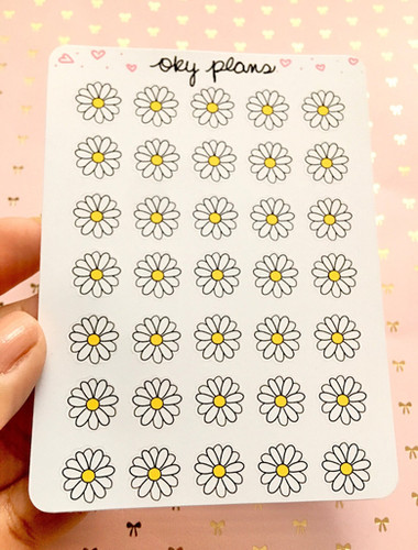 Daisy stickers | oky plans