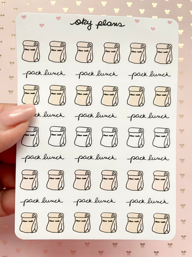 Pack lunch stickers | oky plans