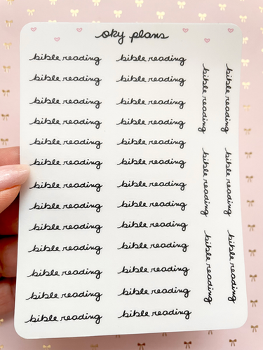Sermon notes script sticker | oky plans