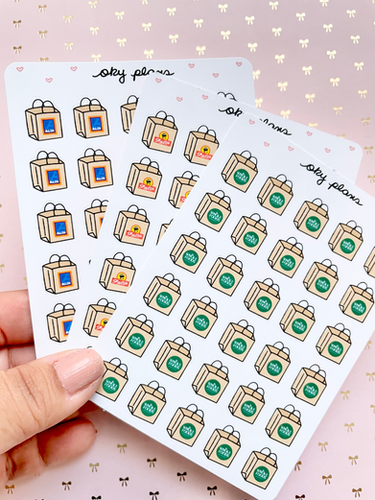 Food shopping stickers | oky plans