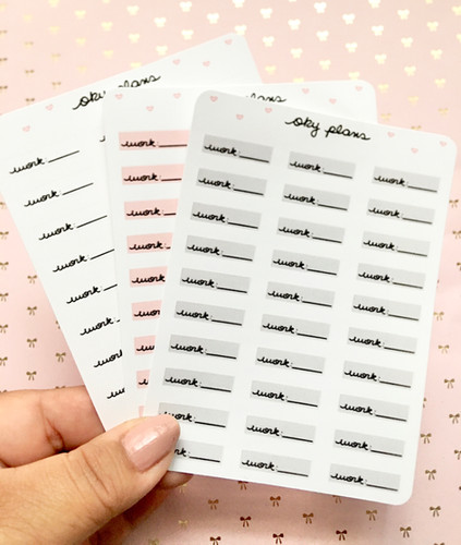 Work schedule stickers | oky plans