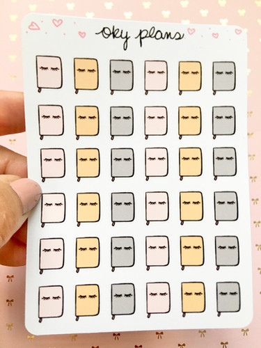 Notebook stickers | oky plans