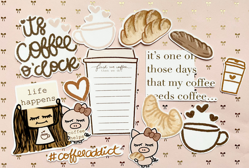 Coffee addict sticker pack | oky plans