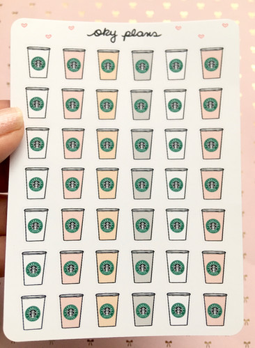 Starbucks stickers | oky plans