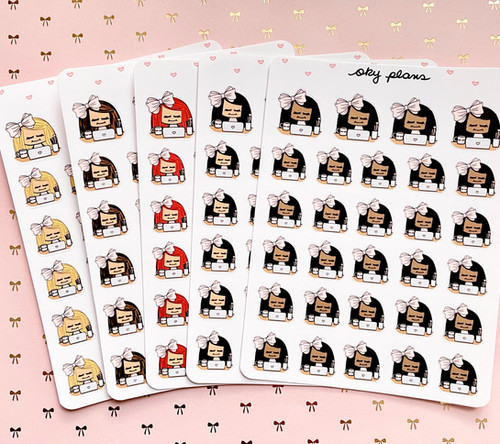 Work mode stickers | oky plans