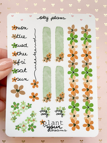 Grow weekly stickers | oky plans