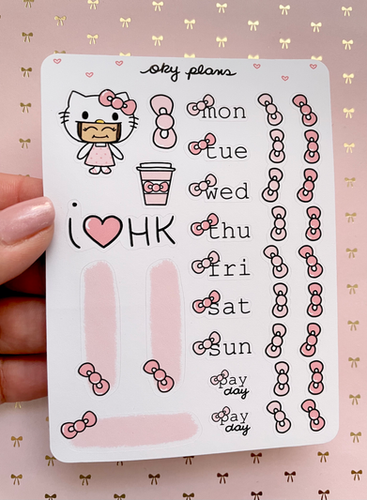 HK Anniversary weekly stickers | oky plans
