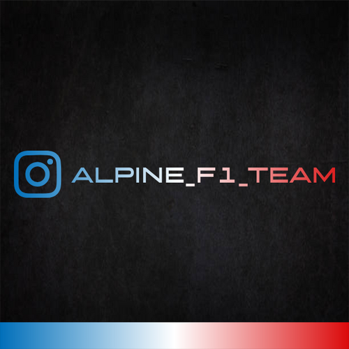 Autocollant Instagram "F1 Team - Alpine" | KNZ Concept