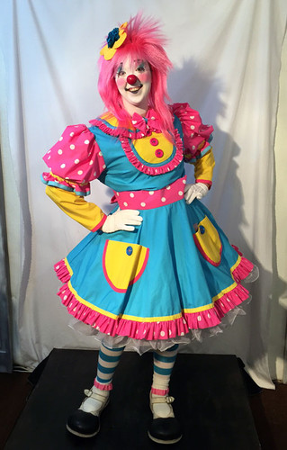 Cutest Clown Dress with Lite Bloomers | Pricilla Mooseburger