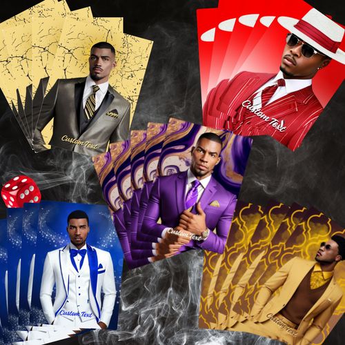 Divine Nine Fraternity Inspired Personalized Playing Cards | Kay Park ...