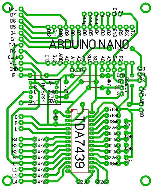 no sound output on tda7439. - Audio - Arduino Forum