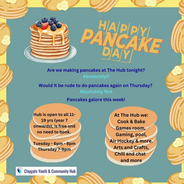 PANCAKE DAY AT THE HUB