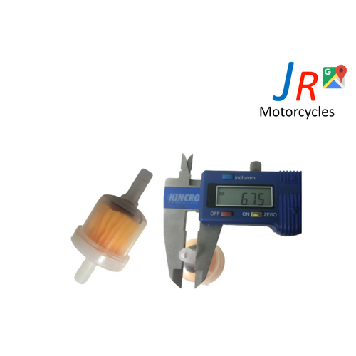 Motorcycle Scooter Inline Fuel Filter 6mm / 1/4" hose | JR Motorcycles