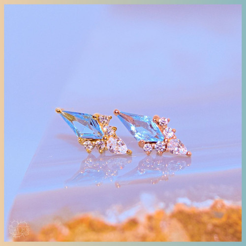 Buddha Ends RG 18g Afterglow Swiss Blue Topaz | Primal Decor