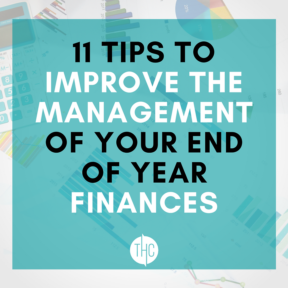 11 tips to improve the management of your end of year finances