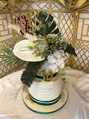 Lost in Paradise Cake Topper/Flowers | White and Whimsical