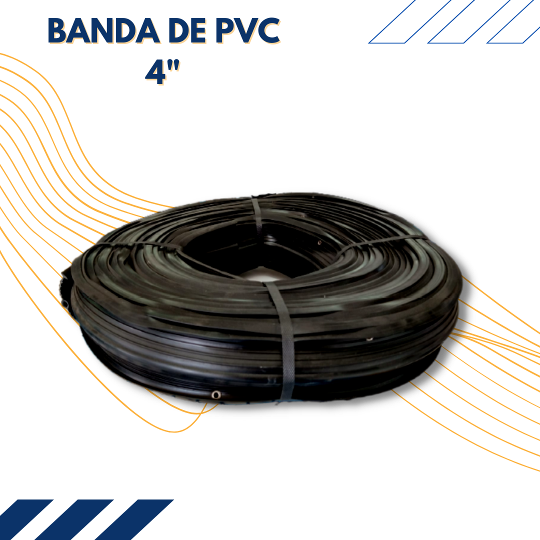 Banda de pvc 4" con ojillo | Samacsa