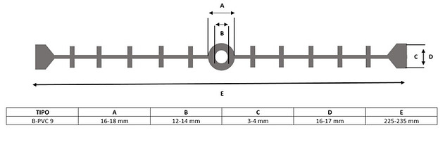 Banda de pvc 9 blanca | Samacsa
