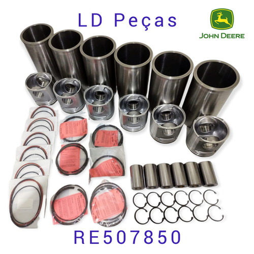 KIT MOTOR 4045/6068 4.5T /6.8 T J DEERE - RE507850 Pino 41mm | LD Peças ...