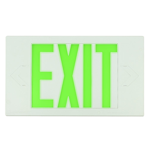 White Exit Sign, Single Sided, AC Only | Limelite