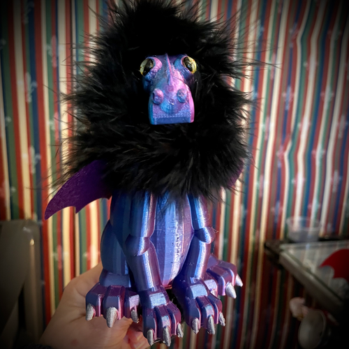 Metallic Purple Shoulder Puppet- 'Louis' | Mother of Dragons