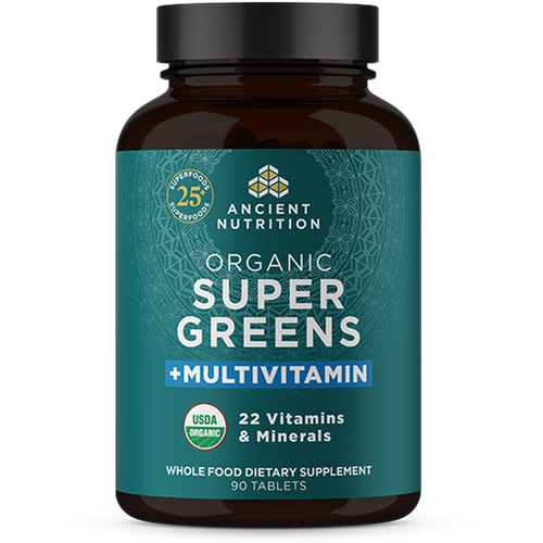 Organic Super Greens + Multi 90 tabs | Healthy Solutions