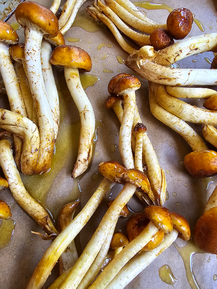 Roasted Chestnut Mushrooms | Nourish and Gather | Melanie