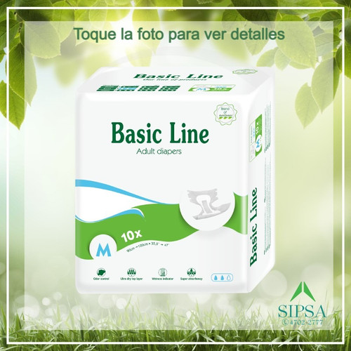 PAÑAL ABIERTO NATEEN BASIC LINE MEDIANO 10 UNIDADES | SIPSA