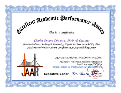 Excellent Academic Performance Award | BestAmericanJournals