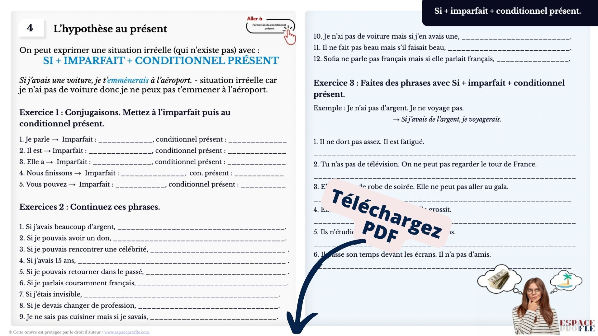 Si + imparfait + conditionnel présent