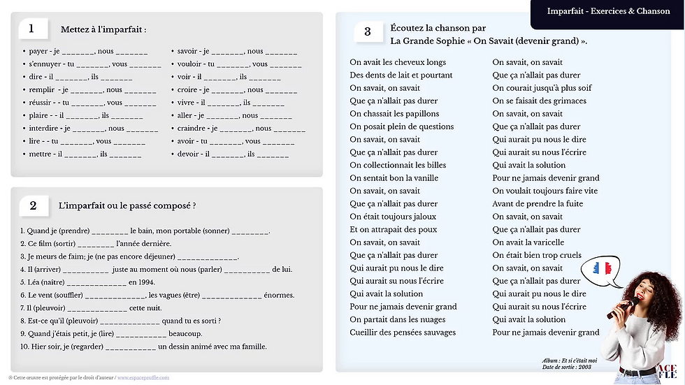 Comment enseigner l'imparfait