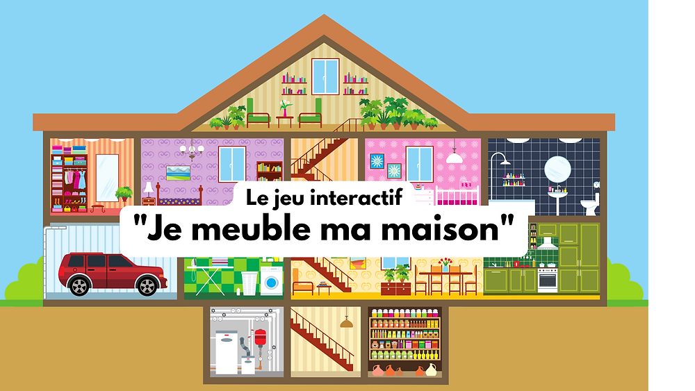 "Je meuble ma maison" - Jeu interactif FLE