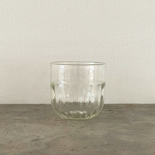 Kurumi Glass Round Cup Narrow Ribbed | IPPIN PROJECT