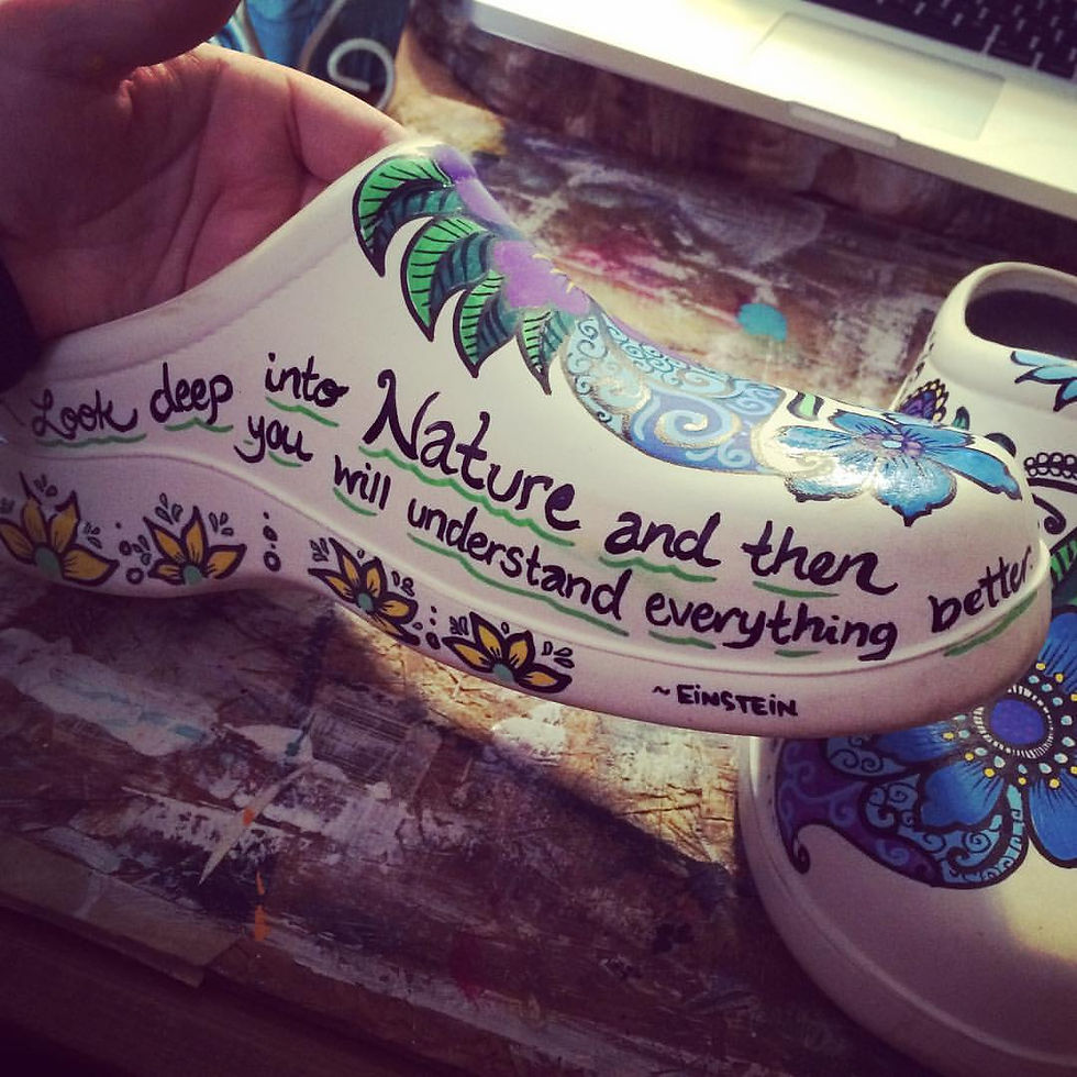 Hand Painted Crocs | Berkeley Springs | Donna Mays Design
