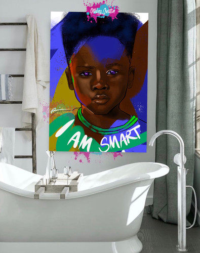 “I AM SMART” CANVAS PRINT | Nikkey Creative
