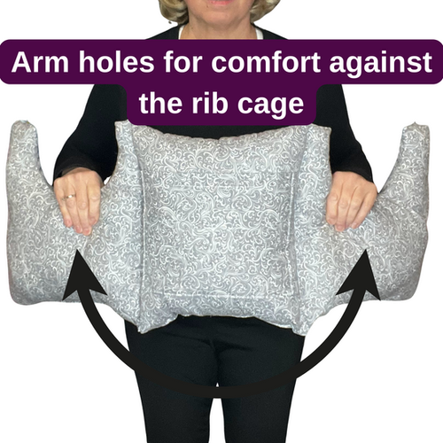 Gray Swirl Wrap Around For Heart Patients | The Cardiac Bear