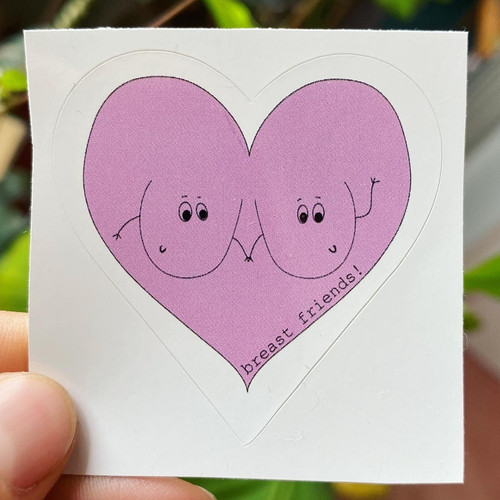 Boob Sticker - Breast Friends! | Seaglass By Becca