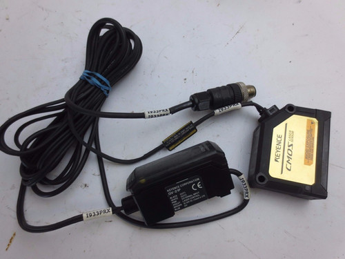 KEYENCE GV-21P + GV-H450 CMOS LASER SENSOR / SENSOR AMPLIFIER ASSEMBLY ...