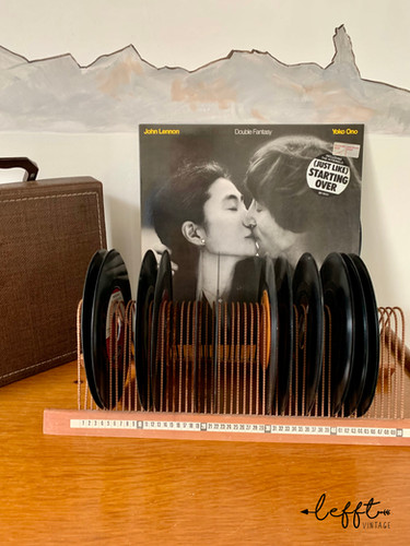 Vintage Platenrek voor Vinyl Singles | Lefft.nl
