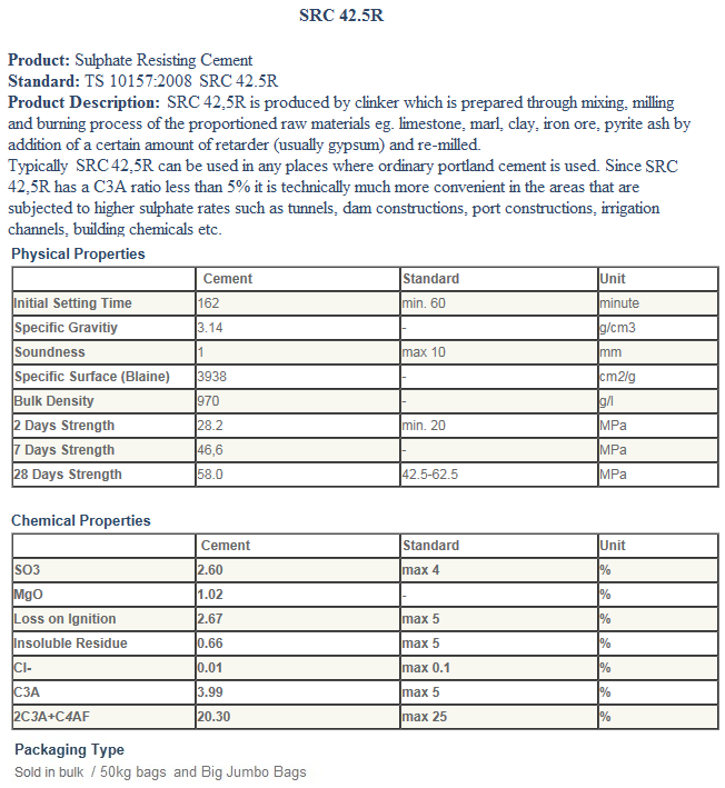 CEM SRC 42.5R | cement