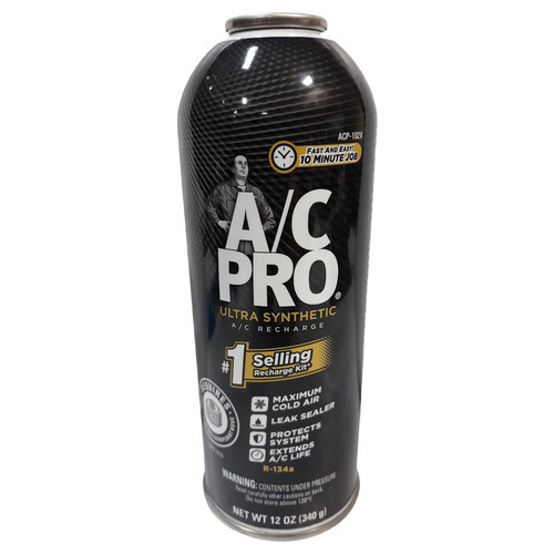 AC Pro Car Air Conditioner Synthetic R134A Refrigerant Refill ACP102 ...