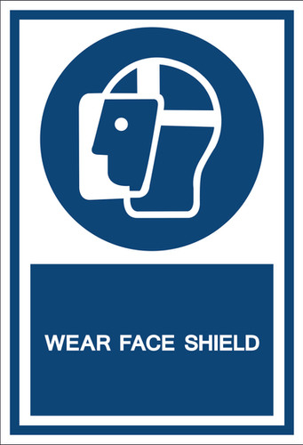 Wear Face Shield Sign | Signageinfra