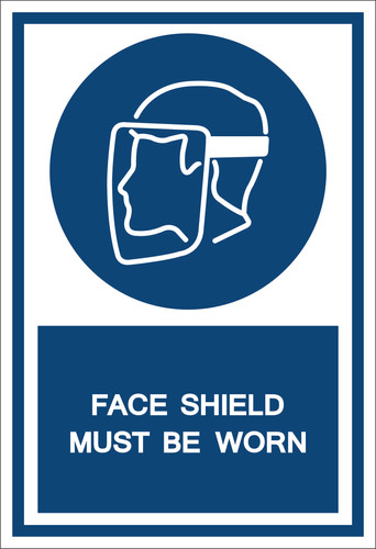 Face shield Signs | Signageinfra