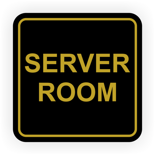 Wall Hanging Name Plate -Server Room Sign | Signageinfra