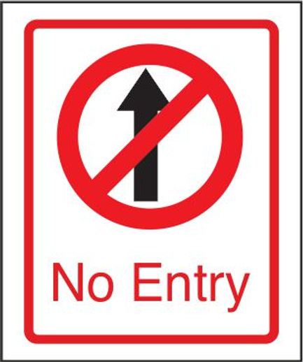 No Entry Road Sign
