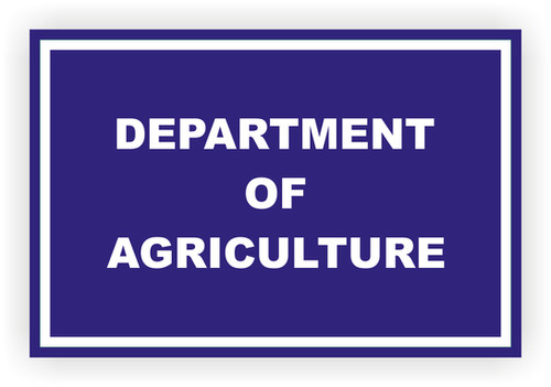 INSTITUTIONAL-SIGN-DEPARTMENT OF AGRICULTURE | Signageinfra