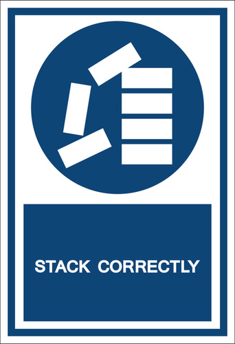 Stack Correctly sign | Signageinfra