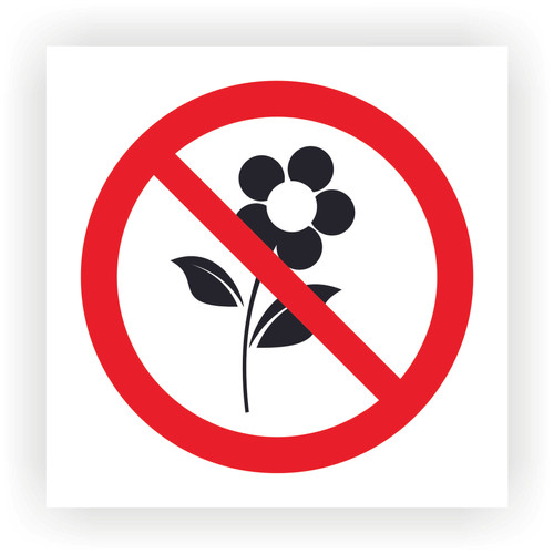 Prohibition Sign About Picking Flower Sign | Signageinfra