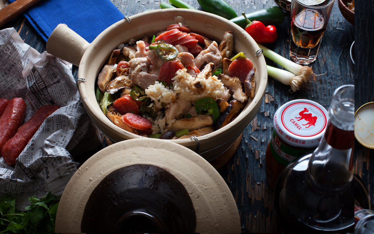 Steamed Chicken and Lap Cheong