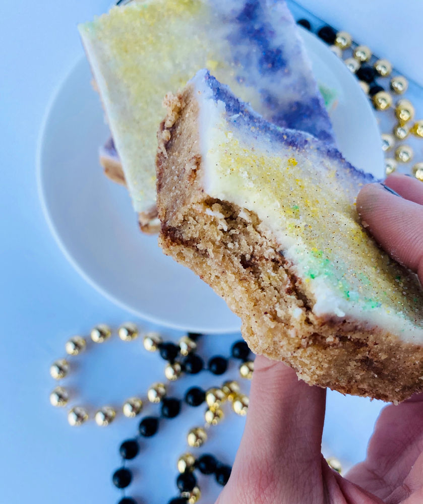 Keto King Cake Bars (Keto, Dairy Free)